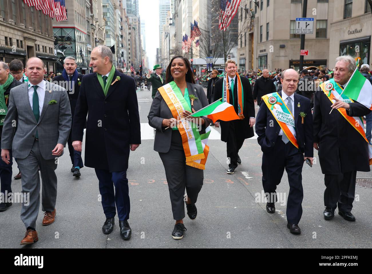 Attorney General of New York Letitia James during the St. Patrick's Day ...