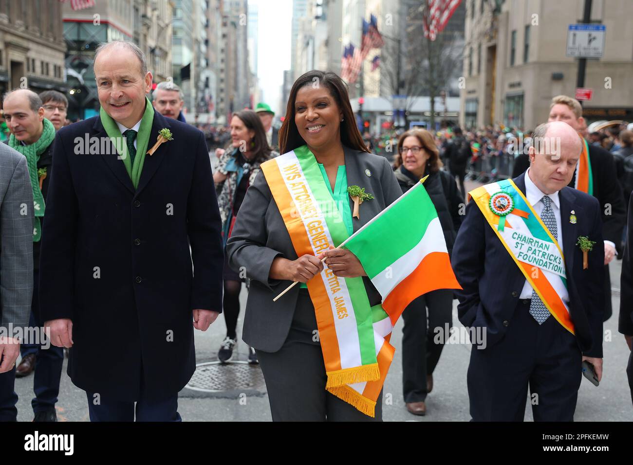 Attorney General of New York Letitia James during the St. Patrick's Day ...