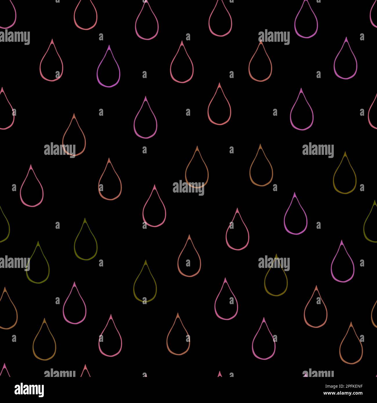 Cartoon water seamless rain drops pattern for wrapping paper and kids ...