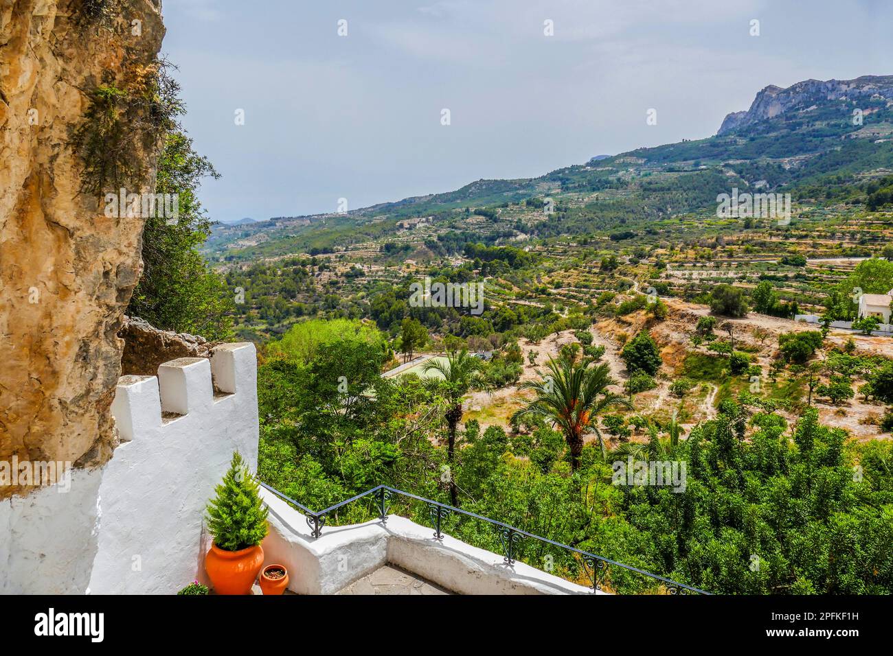View from El Castell de Guadalest, Valencia, Spain Stock Photo - Alamy