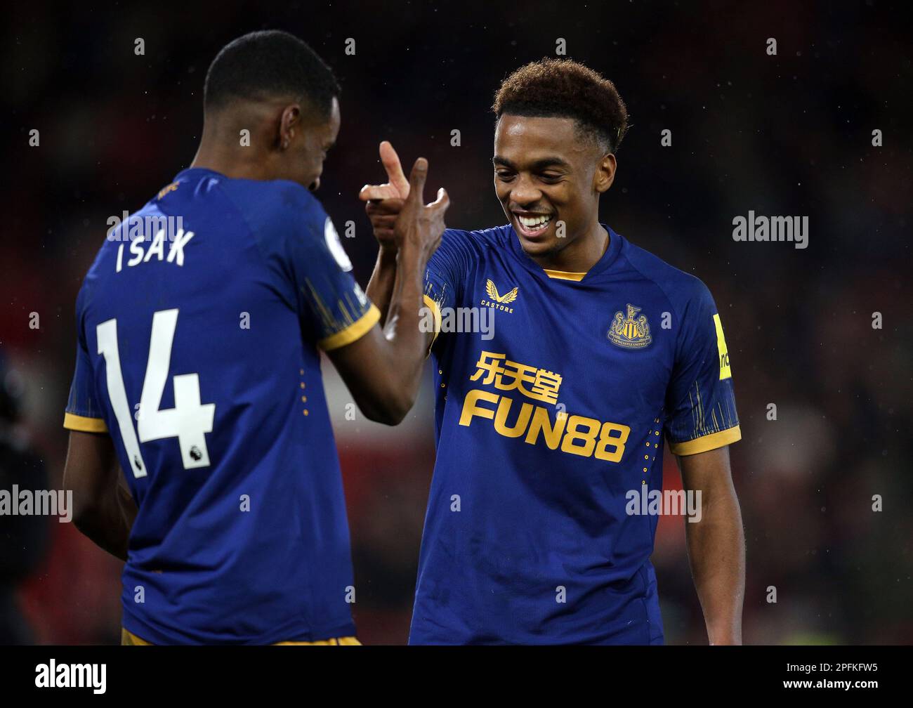 Newcastle United's Joe Willock celebrates after the Premier League ...