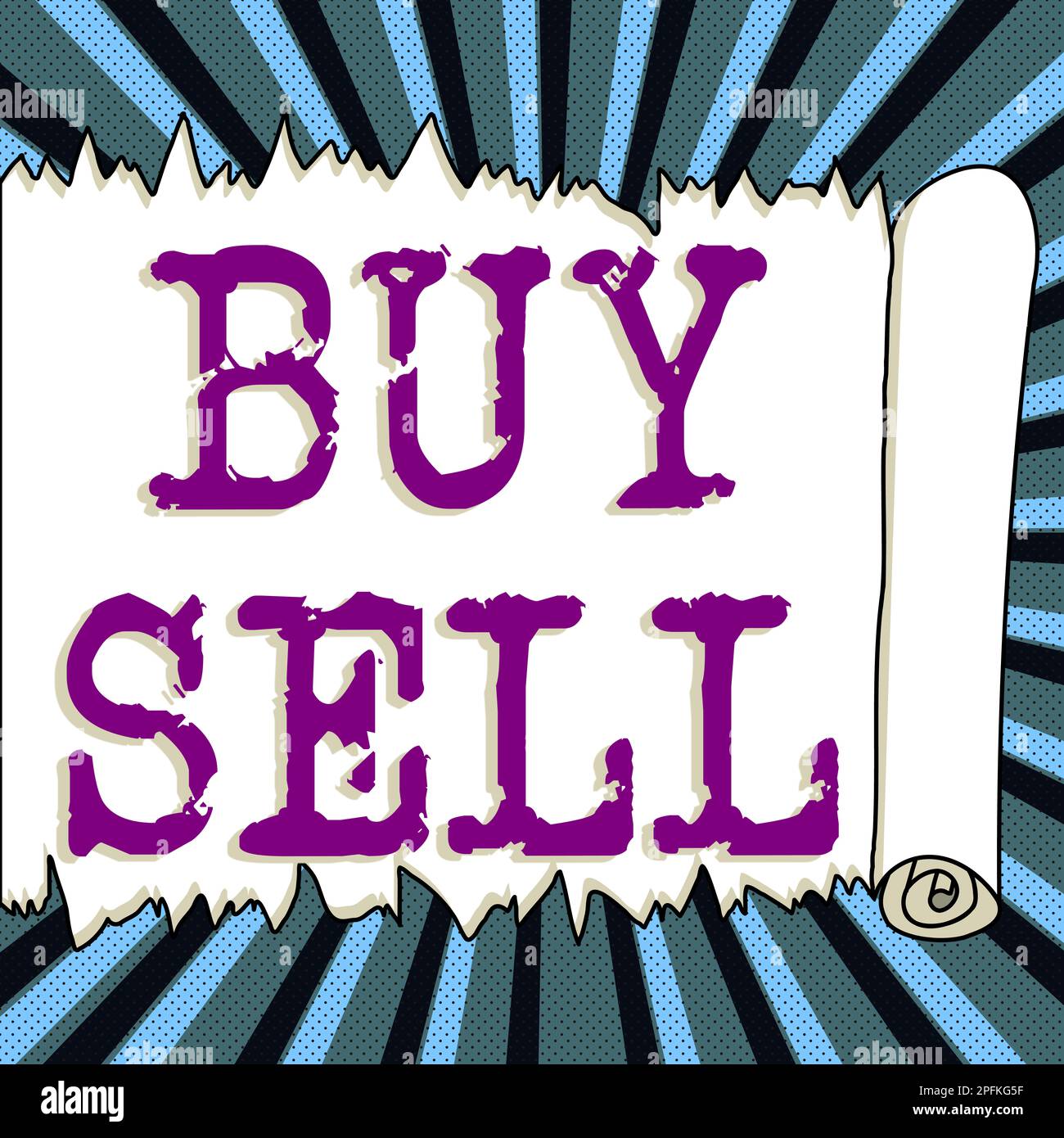Text caption presenting Buy Sell. Word Written on The buying and ...