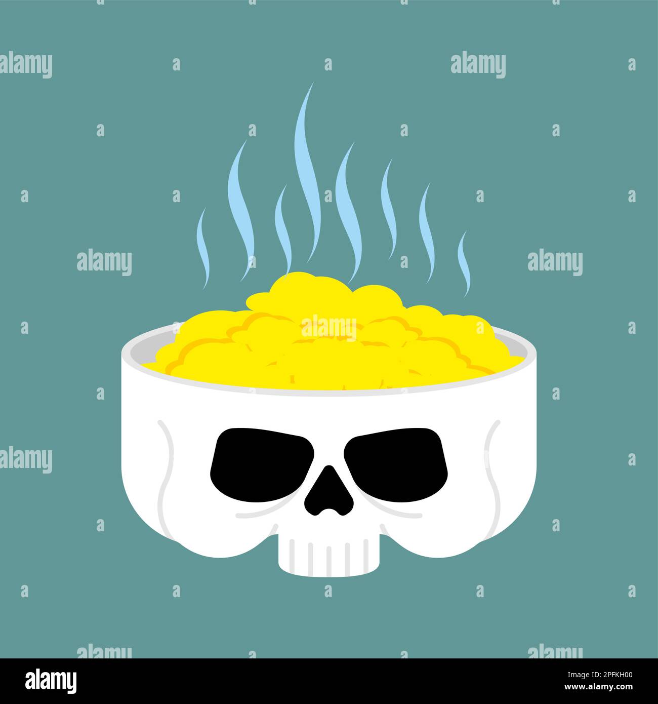 Skull head rock in Stock Vector Images - Alamy