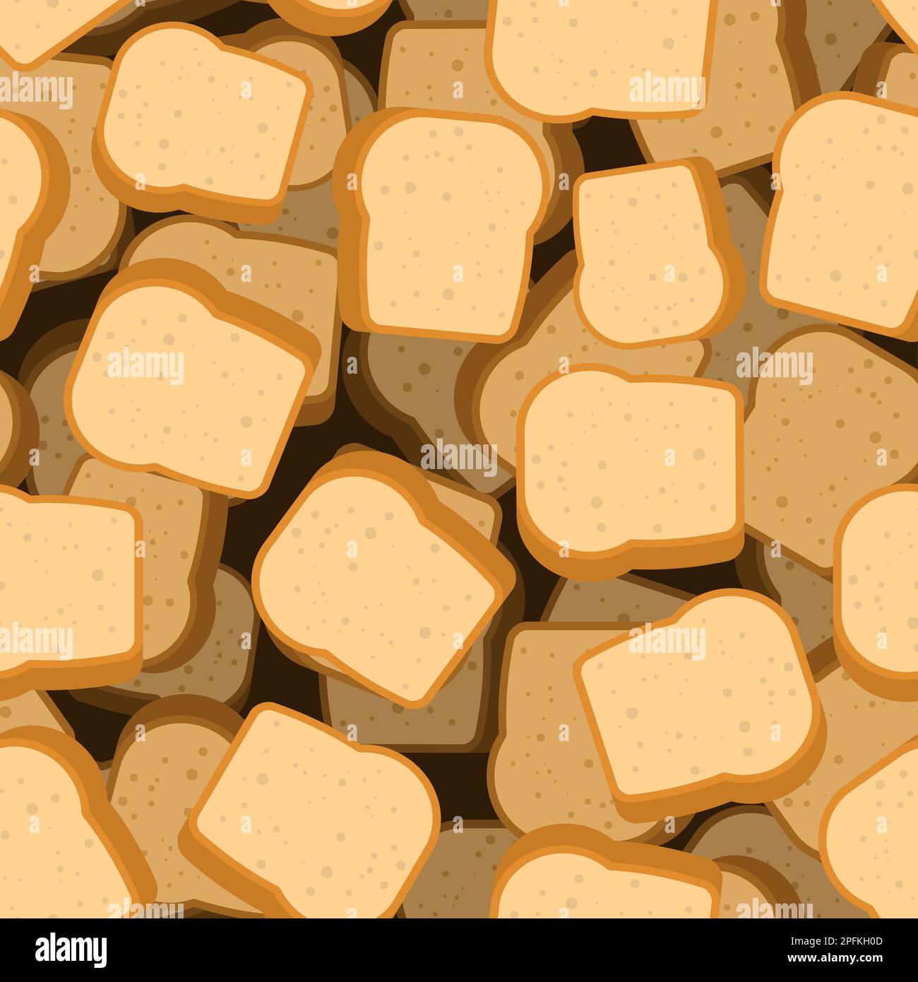 Piece of bread pattern seamless. bread background Stock Vector Image ...