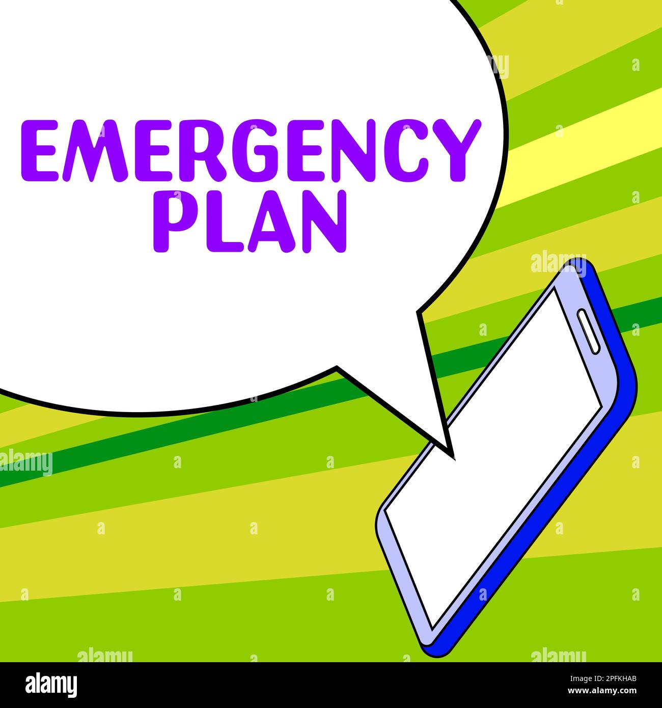 Handwriting text Emergency Plan. Word Written on Procedures for ...
