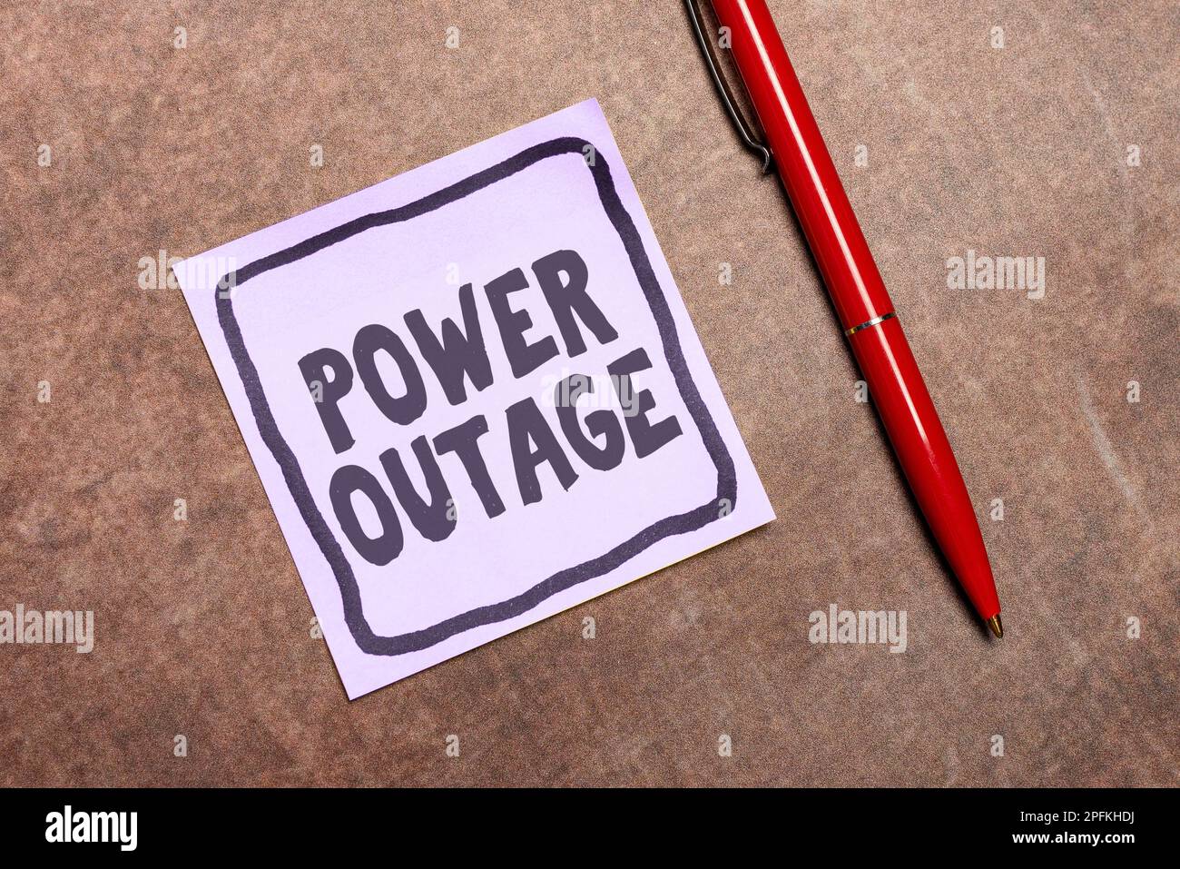 Text sign showing Power Outage. Conceptual photo The ability to ...