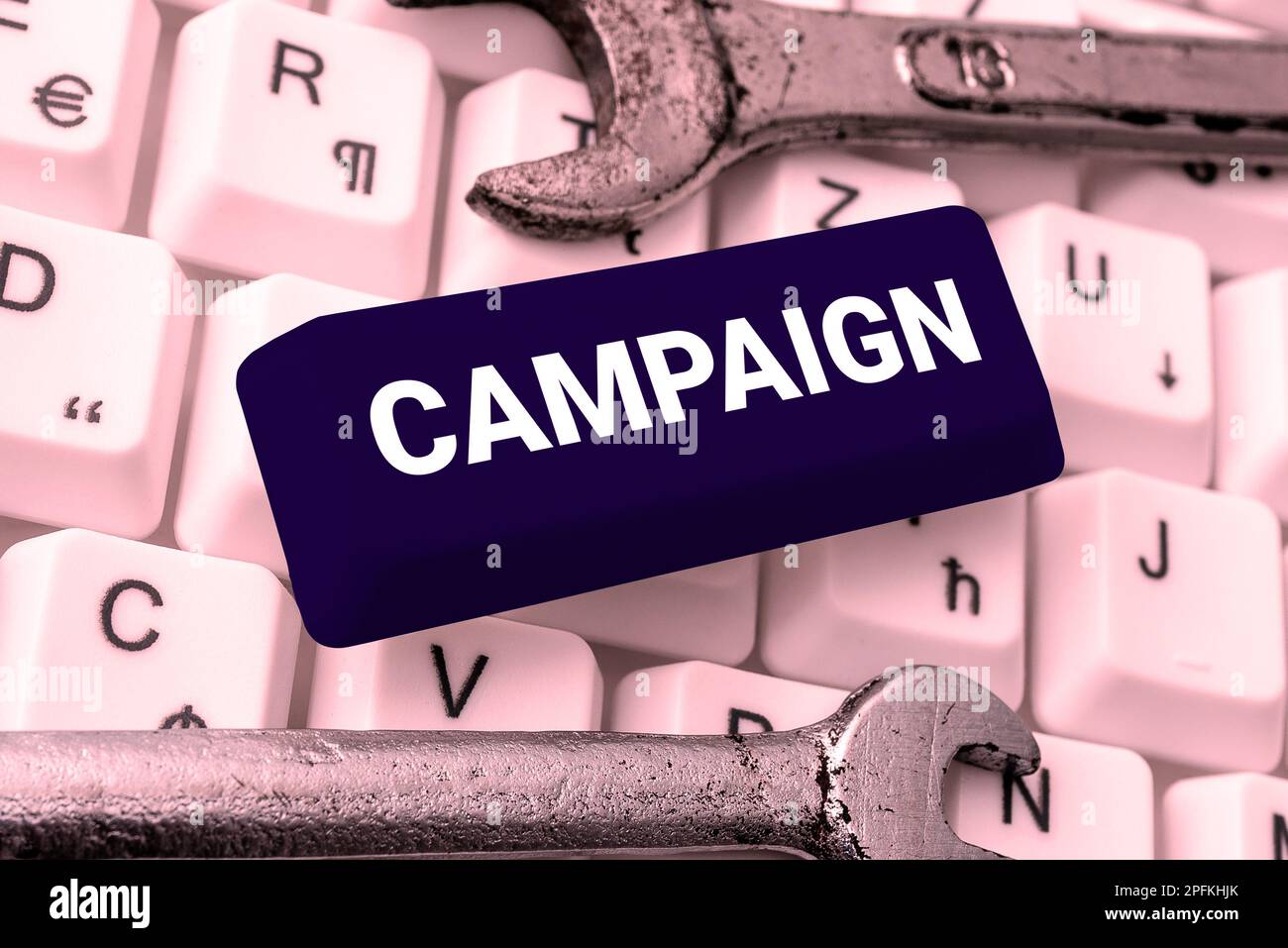 Text showing inspiration Campaign. Business concept organized course of ...