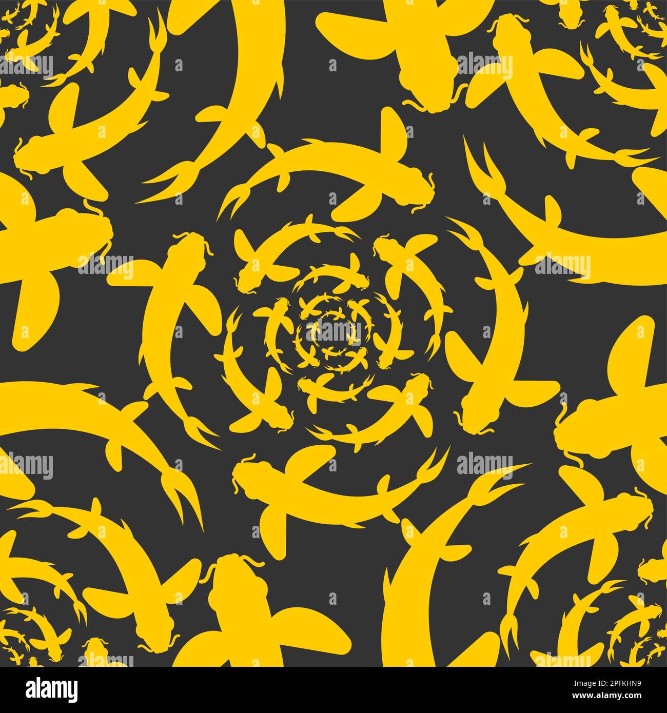 Chinese fish pattern seamless. Fishes background Stock Vector Image ...