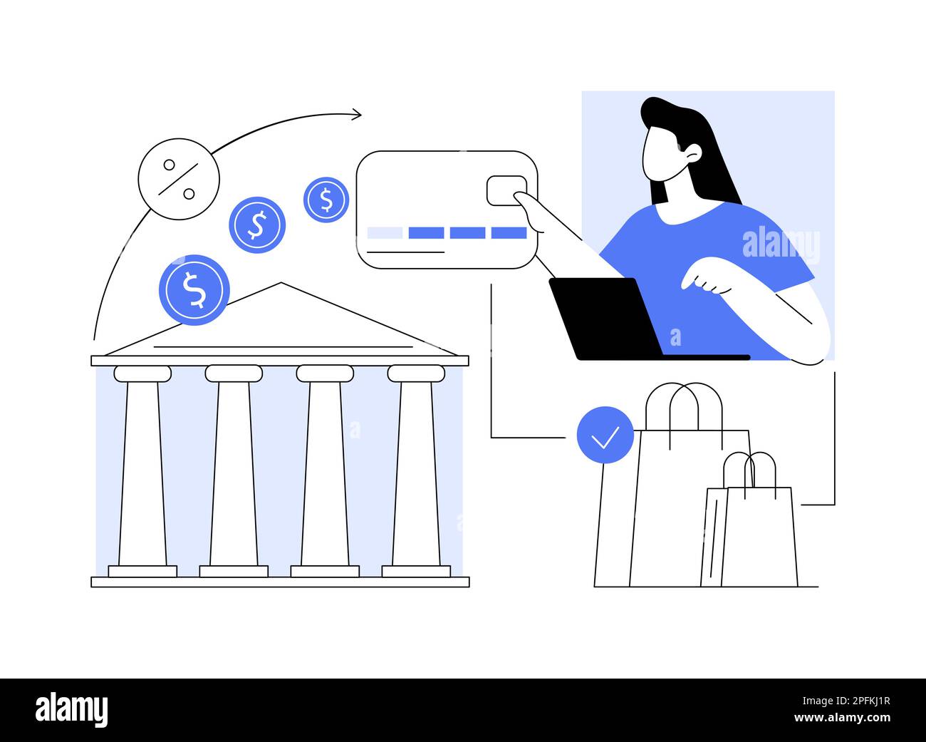 Credit card abstract concept vector illustration Stock Vector Image ...