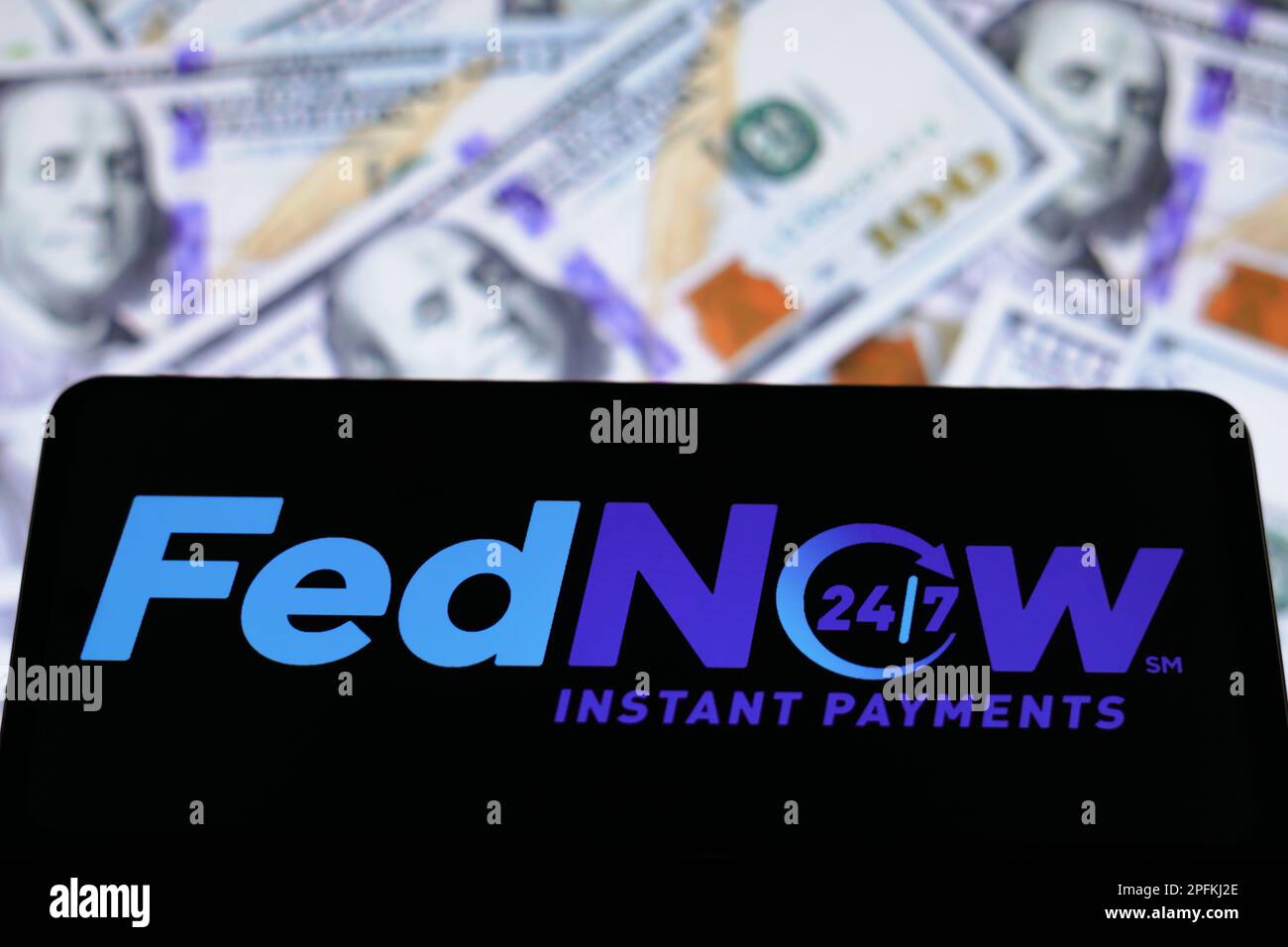 Brazil. 17th Mar, 2023. In this photo illustration the FedNow Service ...