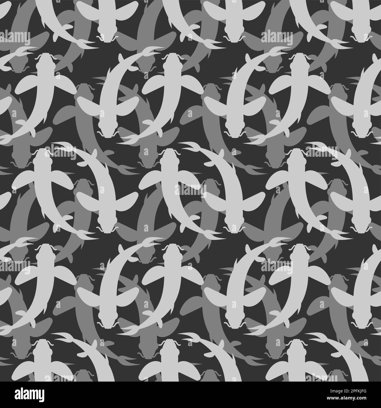 Chinese fish pattern seamless. Fishes background Stock Vector Image ...