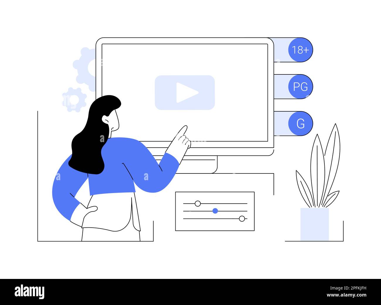 Content rating abstract concept vector illustration Stock Vector Image ...