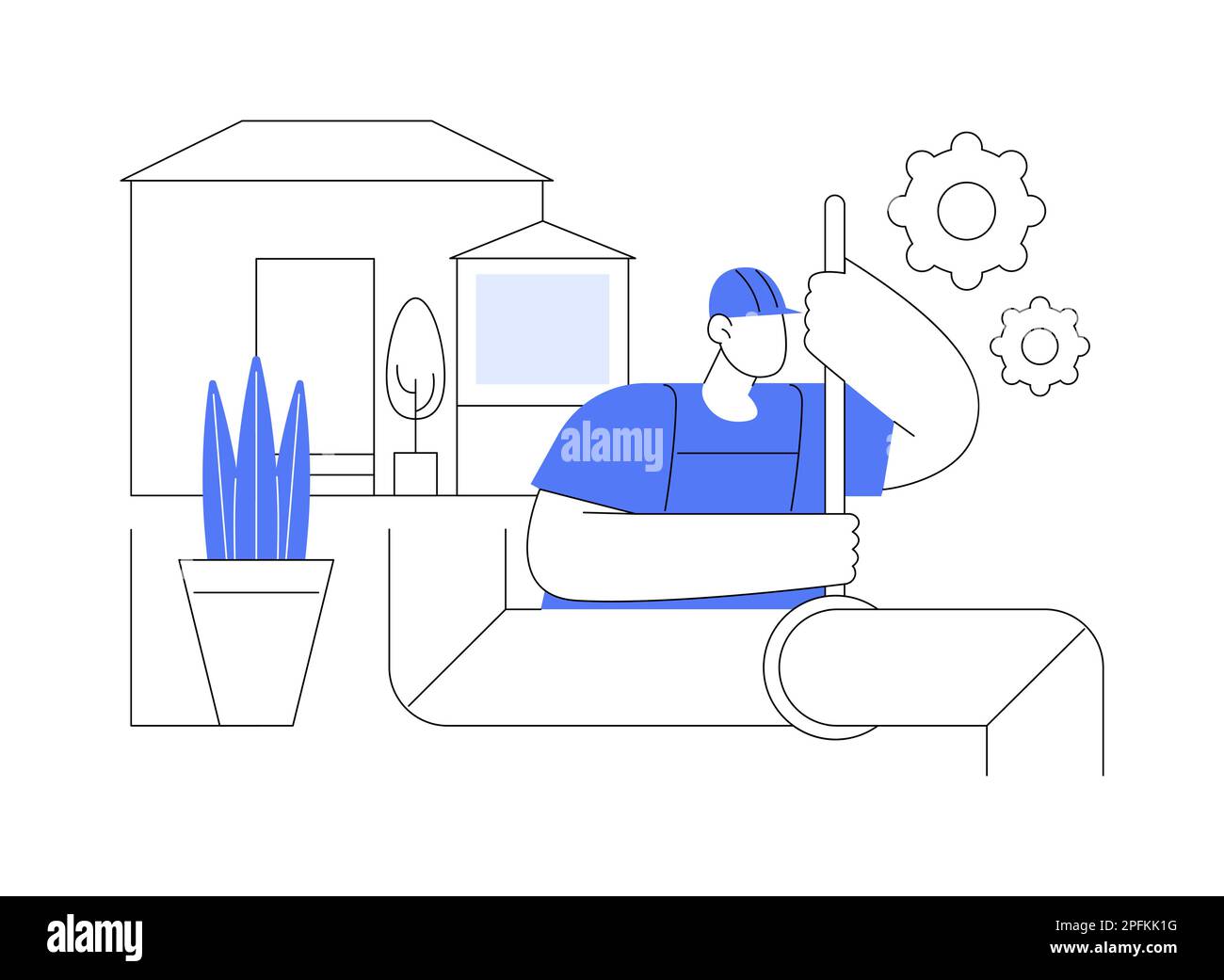 Sewerage system abstract concept vector illustration Stock Vector Image ...