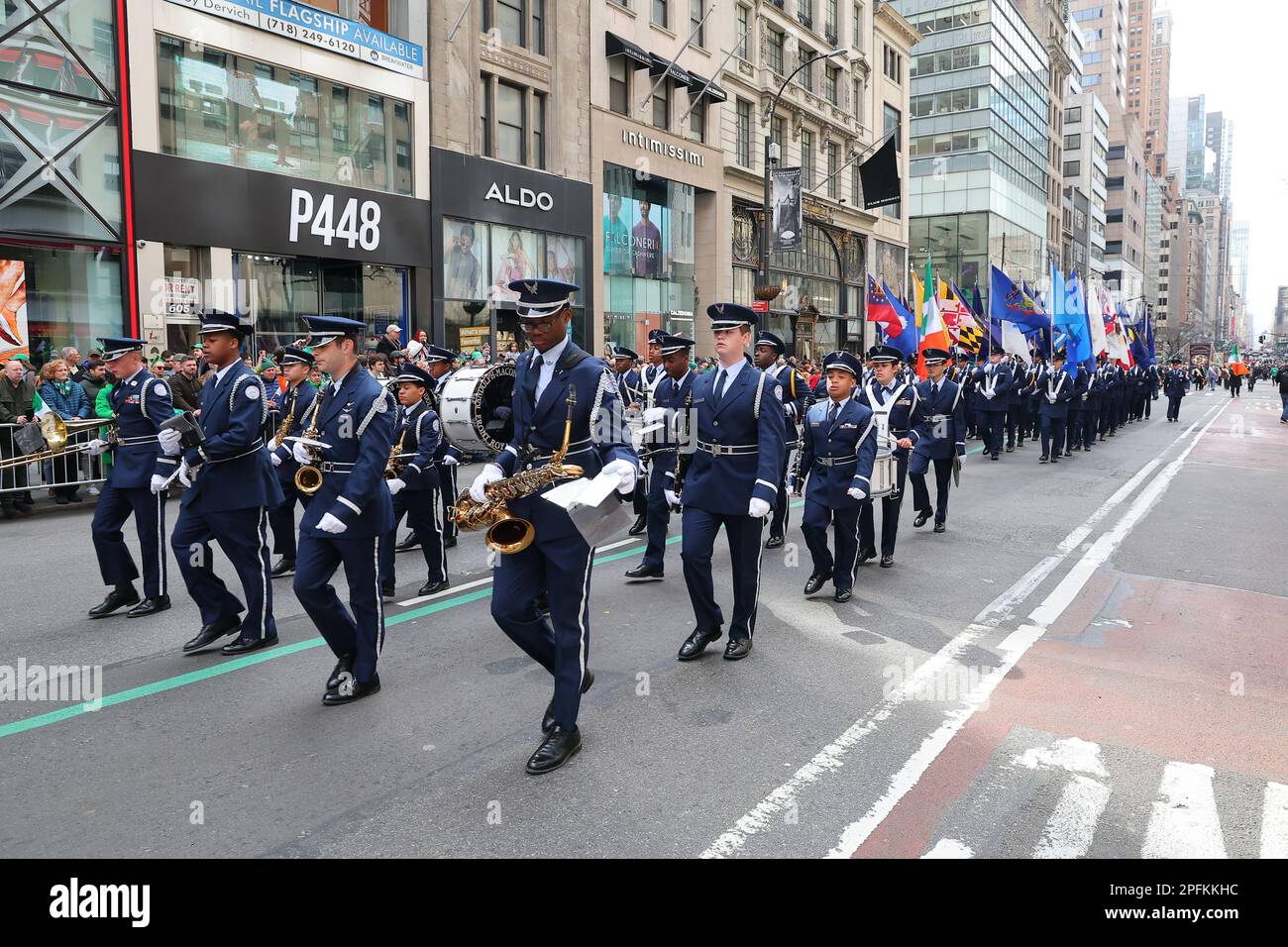Randolph Macron Academy Band march in the St. Patrick's Day Parade on ...