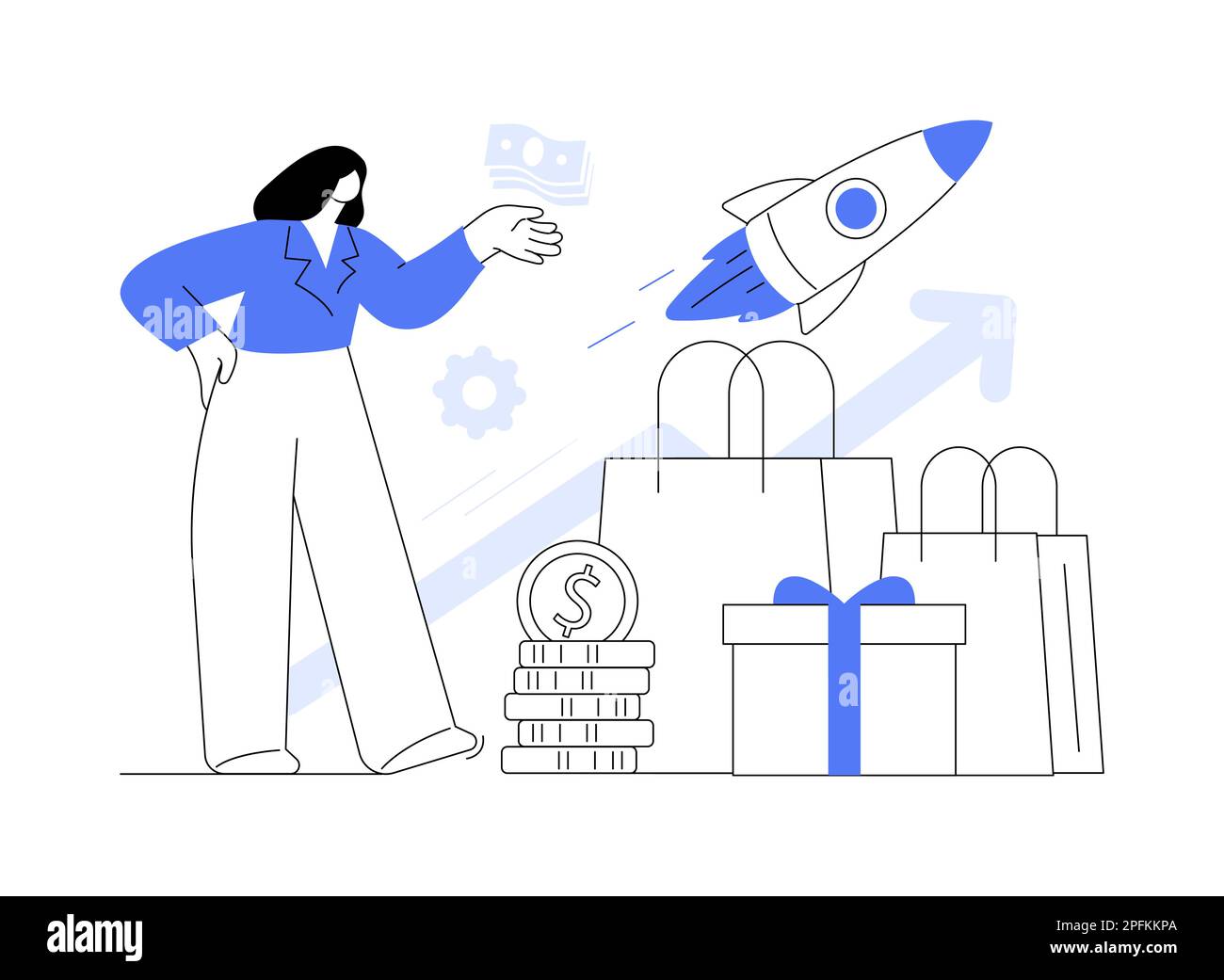 Upselling abstract concept vector illustration Stock Vector Image & Art ...