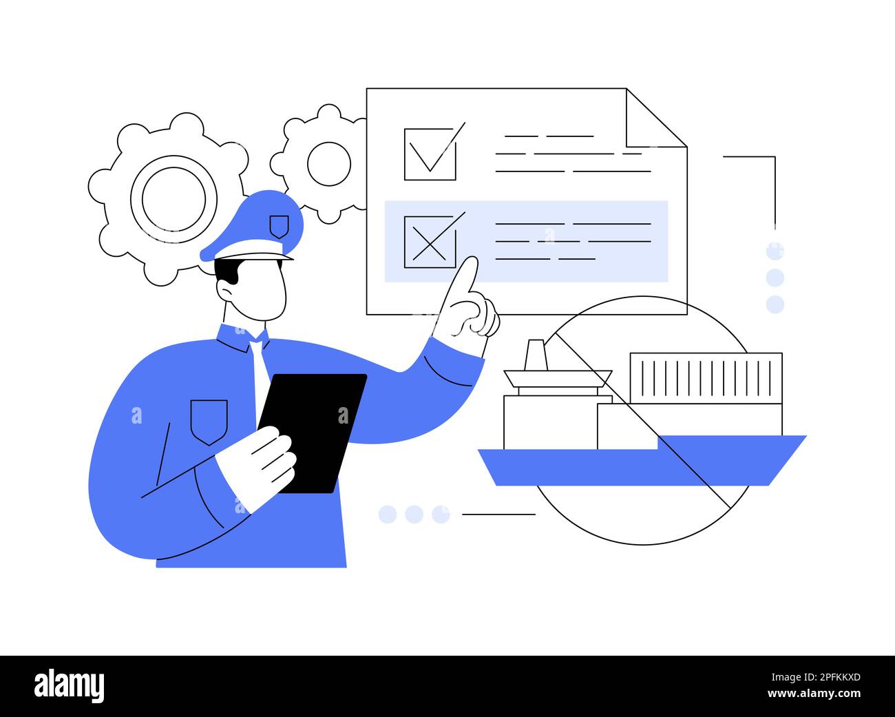 Embargo regulation abstract concept vector illustration Stock Vector ...