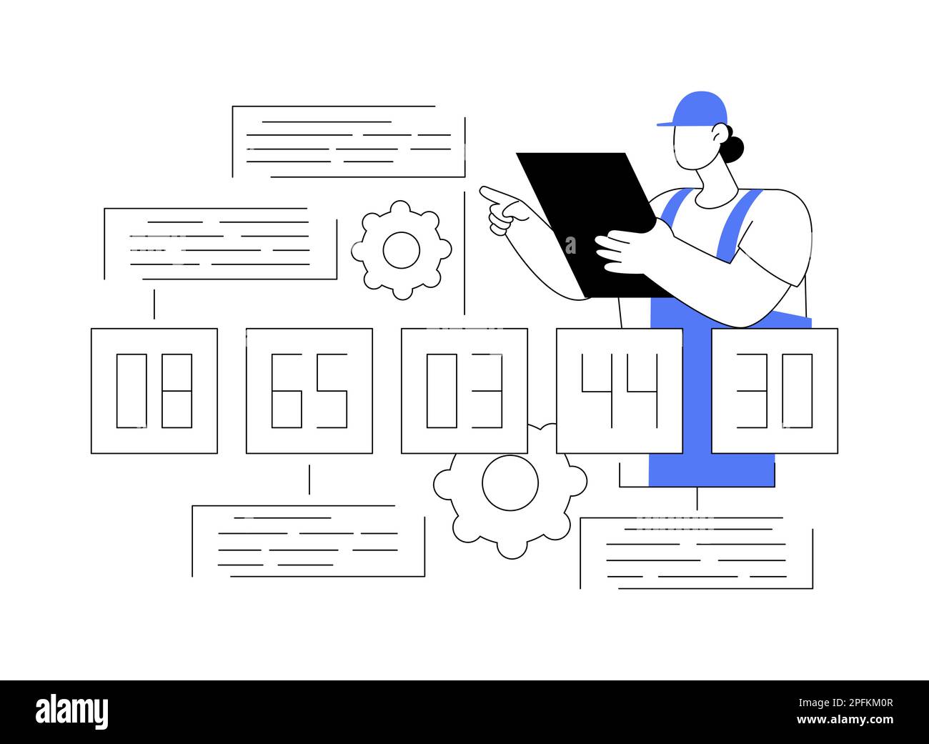 Harmonized System abstract concept vector illustration Stock Vector ...