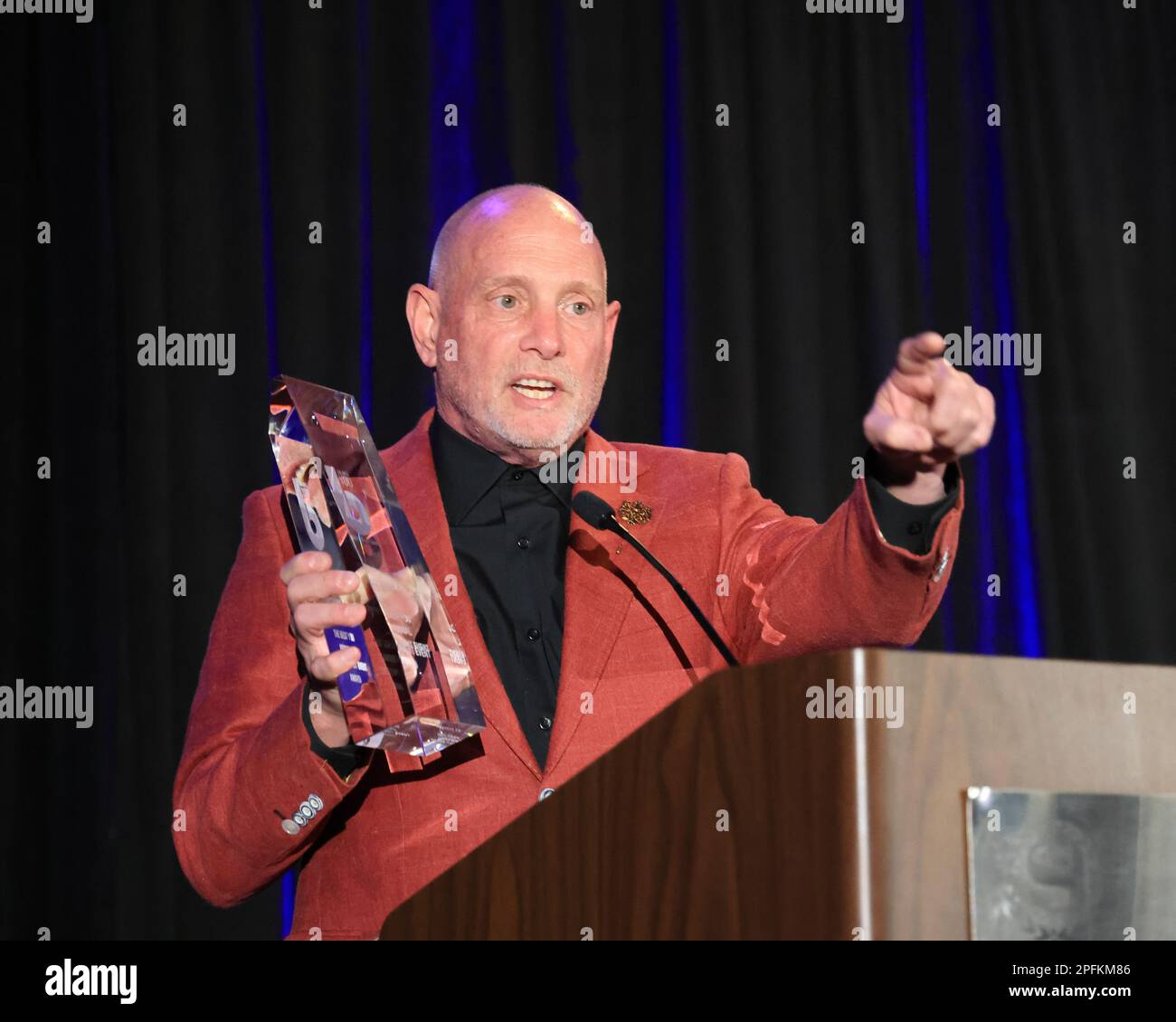 Los Angeles, California, USA. 4th March, 2023. Greg Reid gives an ...