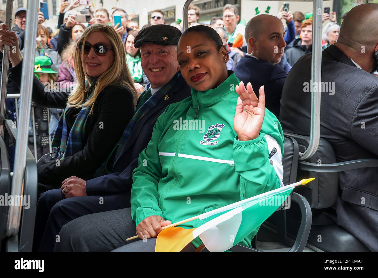 Police Commissioner Keechant L. Sewell during the St. Patrick's Day ...