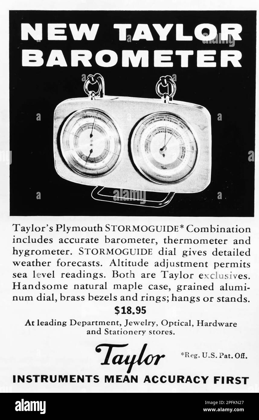 Taylor barometer hi-res stock photography and images - Alamy