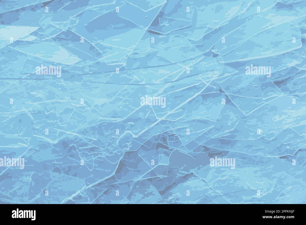 Realistic illustration of an ice surface of the river. Texture of ice ...