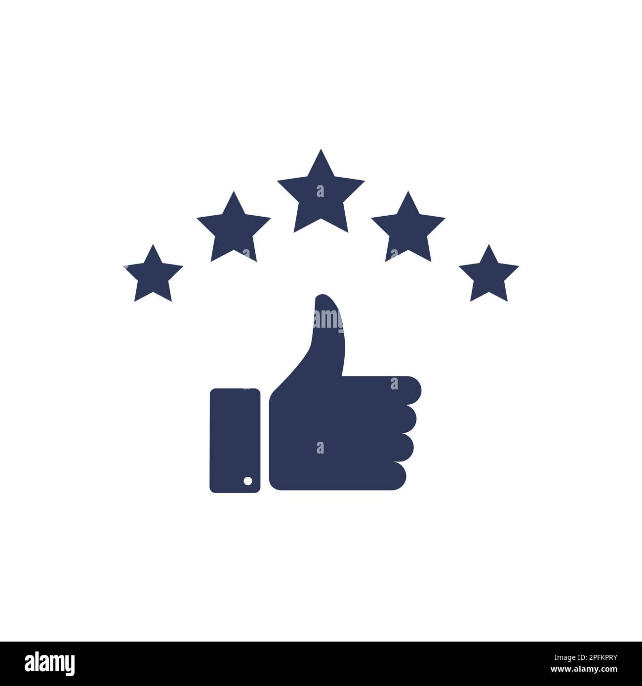 5 Star customer review quality rate satisfaction best service recommend. 5 star rate icon ...