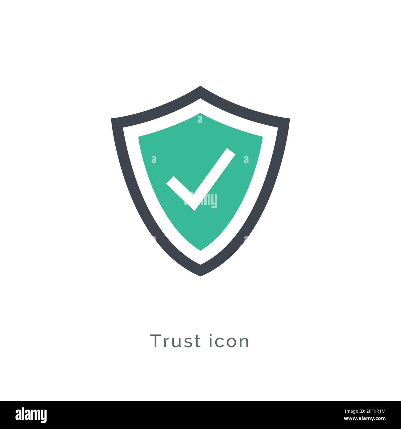 Trust Vector Control Shield Icon Outline Quality Trust Privacy Secure