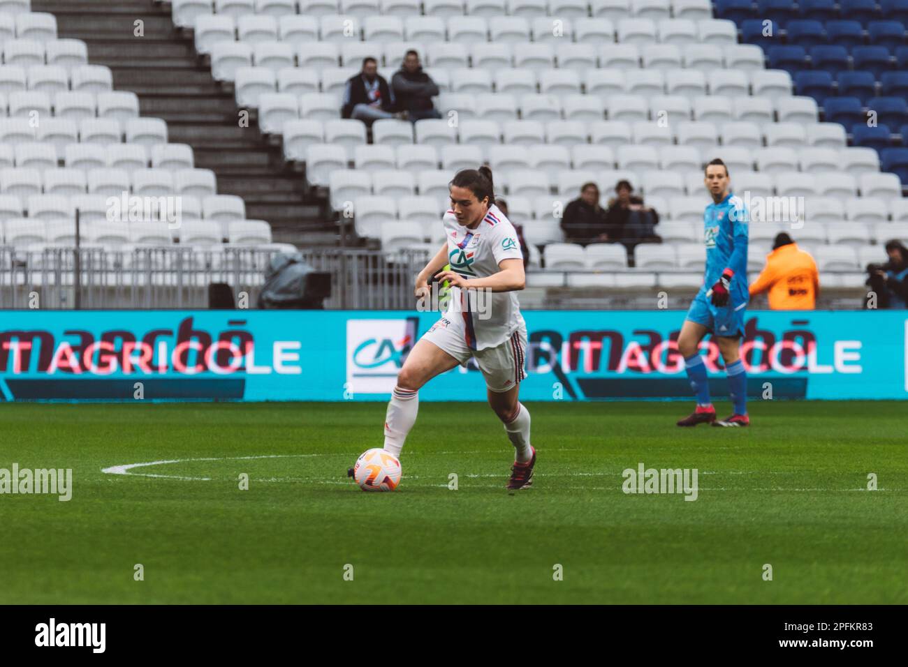 Lyon, France. 17th Mar, 2023. Vanessa Gilles (21) from OL in action ...