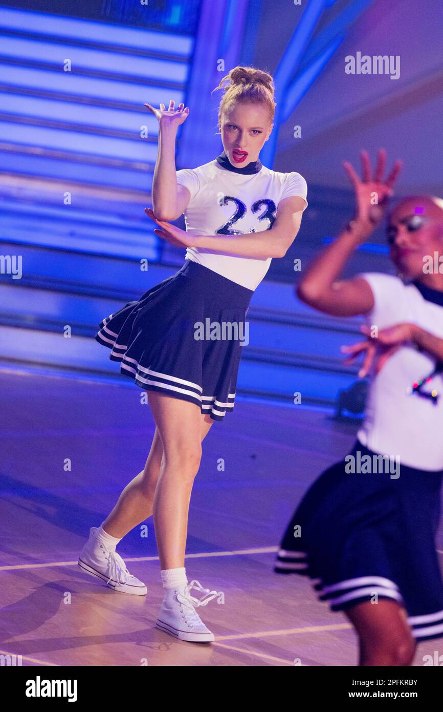Cologne, Germany. 17th Mar, 2023. Anna Ermakova, model, dances on the ...