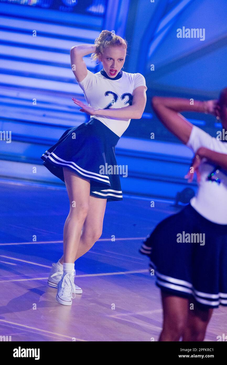 Cologne, Germany. 17th Mar, 2023. Anna Ermakova, model, dances on the ...