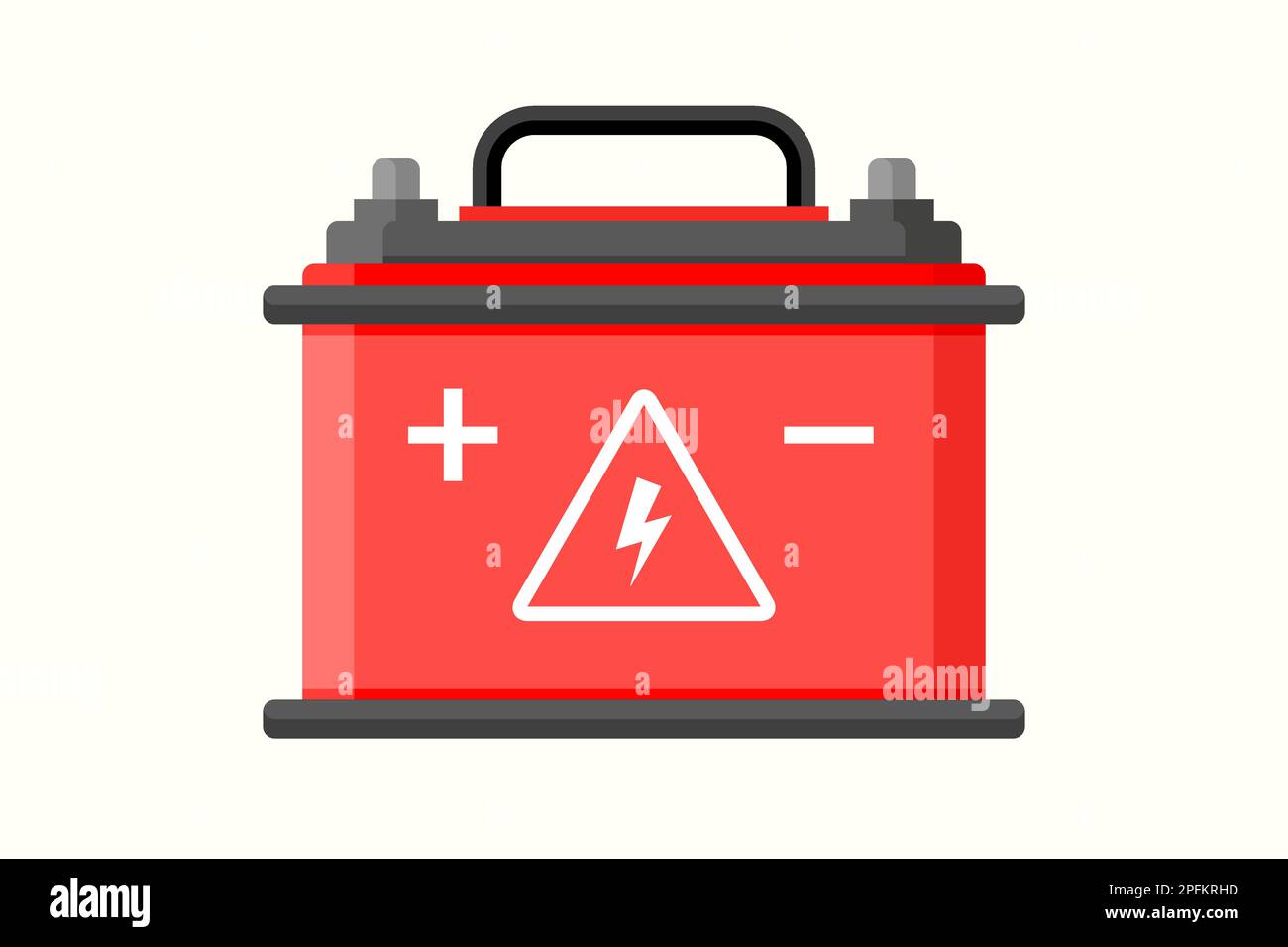 Car battery flat icon. Electric accumulator charger. Battery power ...