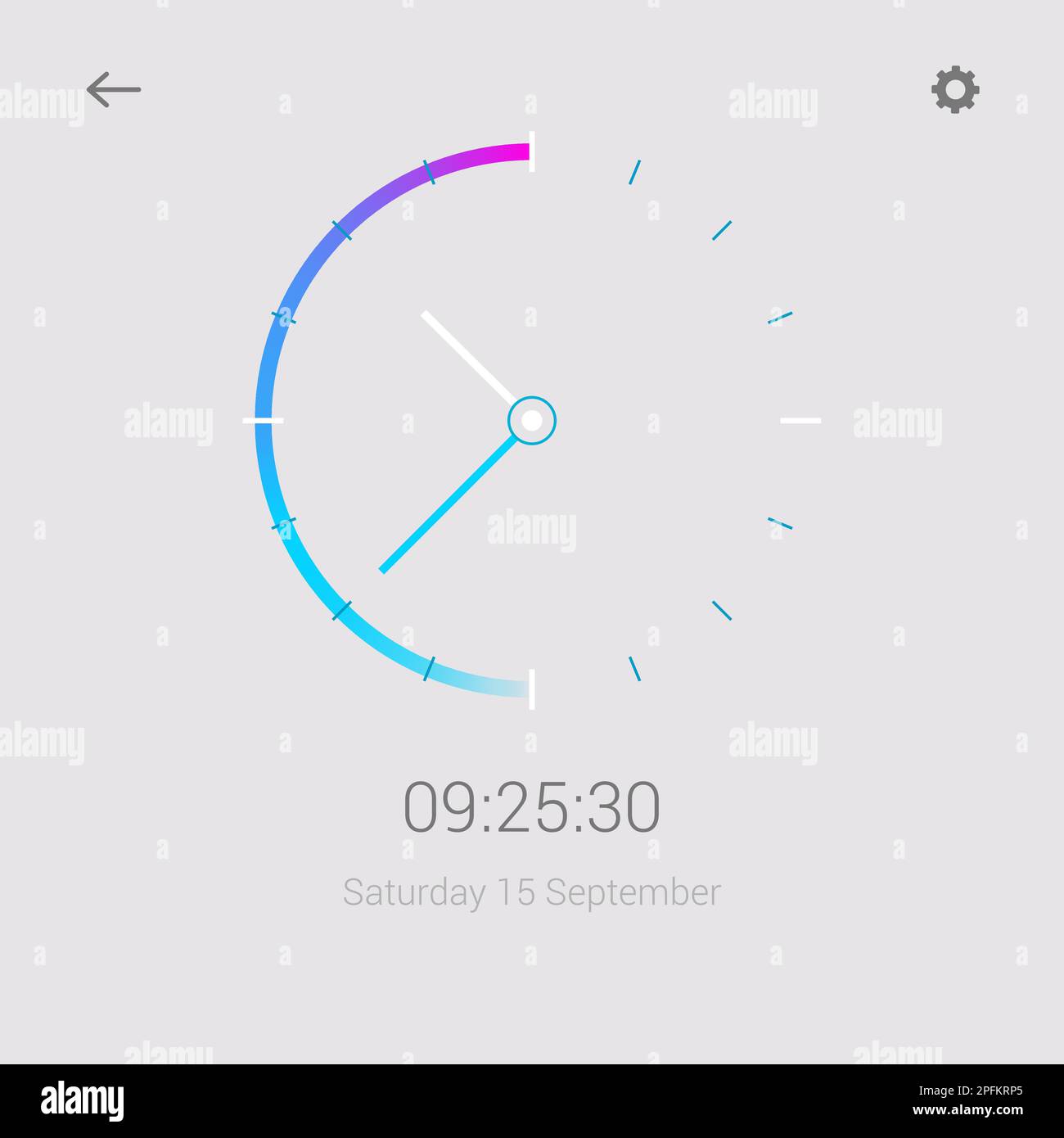 Clock Mobile App Concept Ui Design Day And Night Clock User Interface
