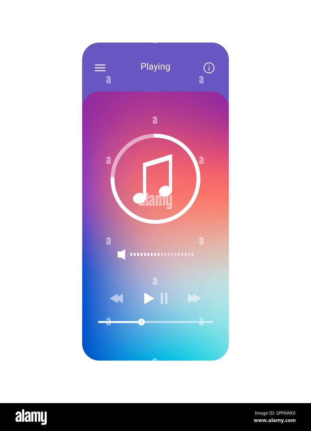 Music podcast player app template interface. Audio mobile podcast music ...