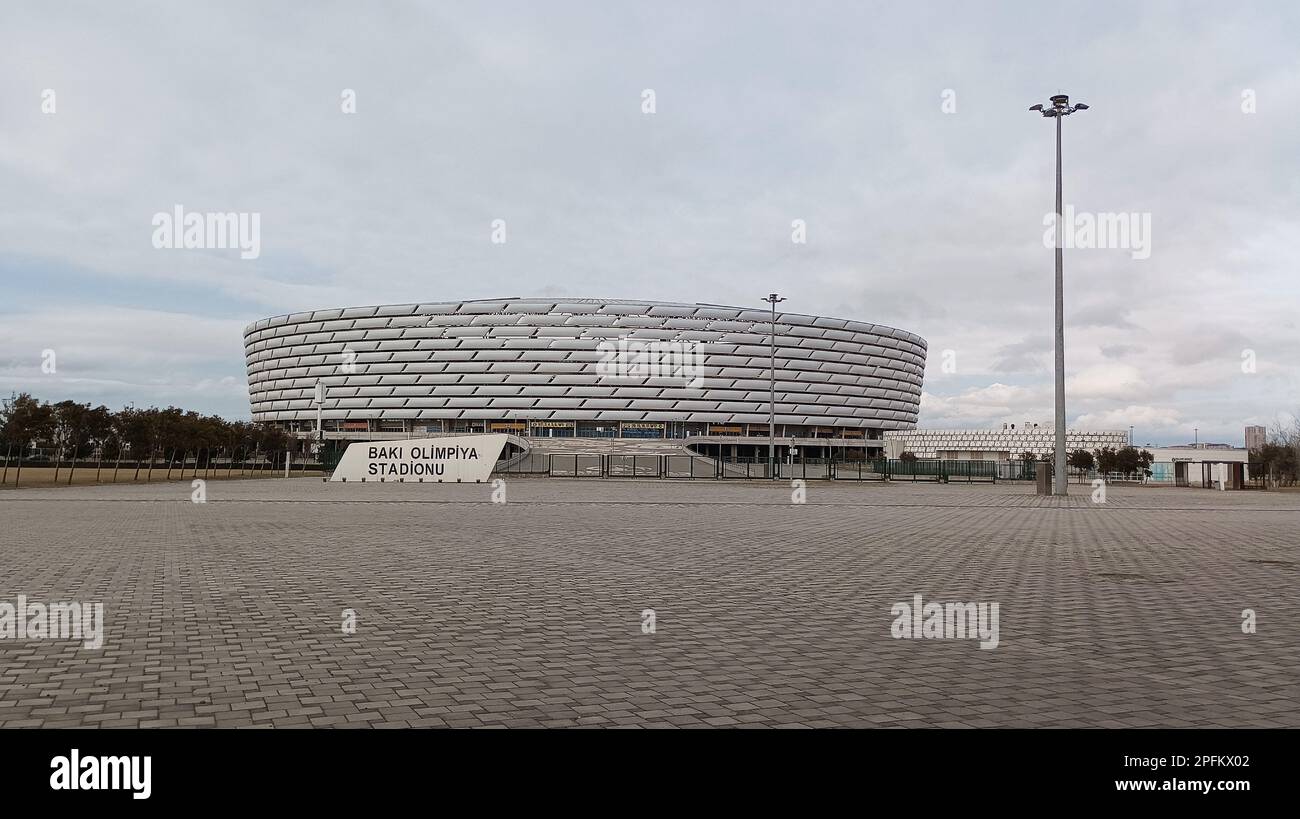 Olympic Stadium awaiting guests, Baku, Azerbaijan Stock Photo - Alamy