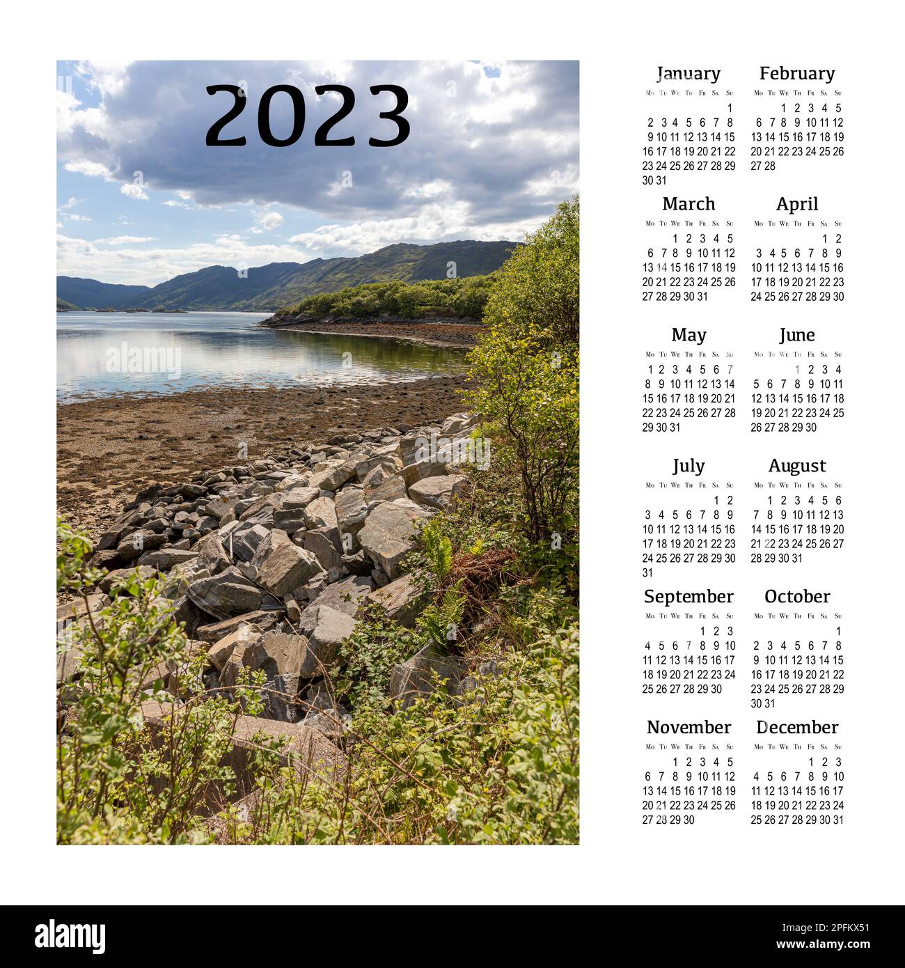 Clouds sky hill river sea uk Cut Out Stock Images & Pictures - Alamy