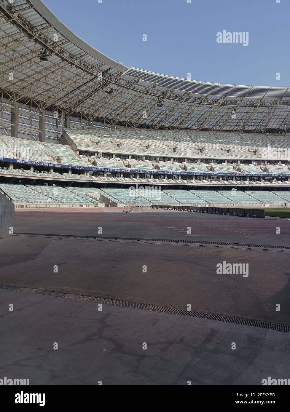 Empty running stadium inside hi-res stock photography and images - Alamy