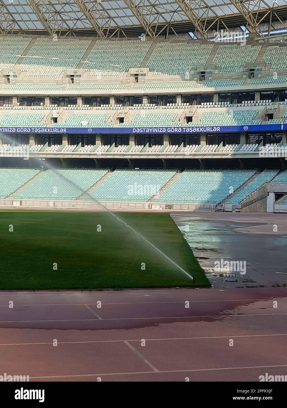 Inside the Olympic Stadium, Baku, Azerbaijan Stock Photo - Alamy
