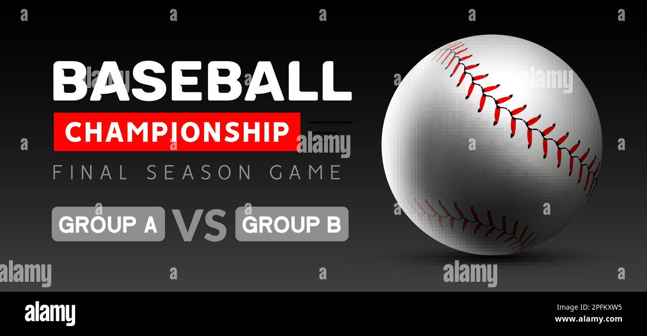 Baseball flyer poster design game tournament. Vector baseball banner ...