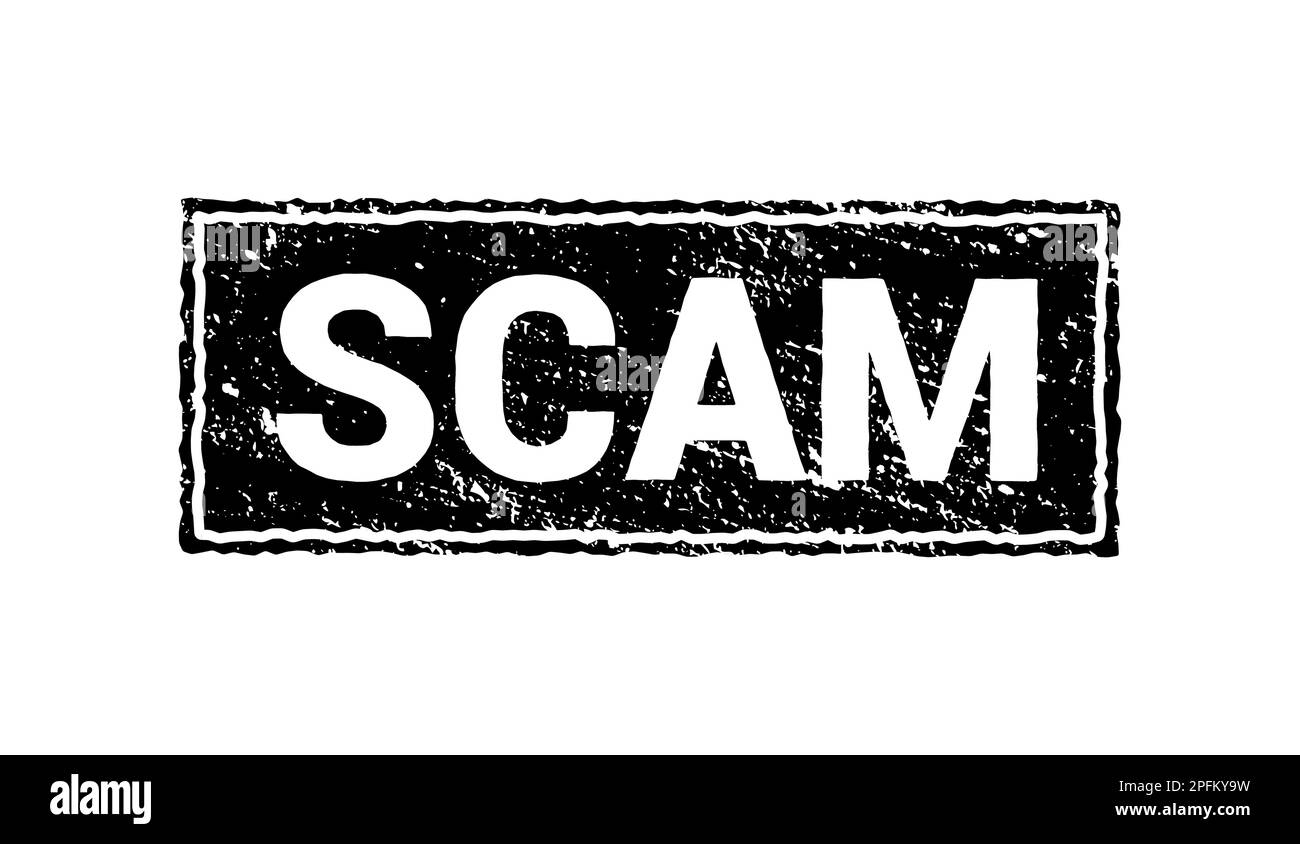 Scam alert seal Black and White Stock Photos & Images - Alamy