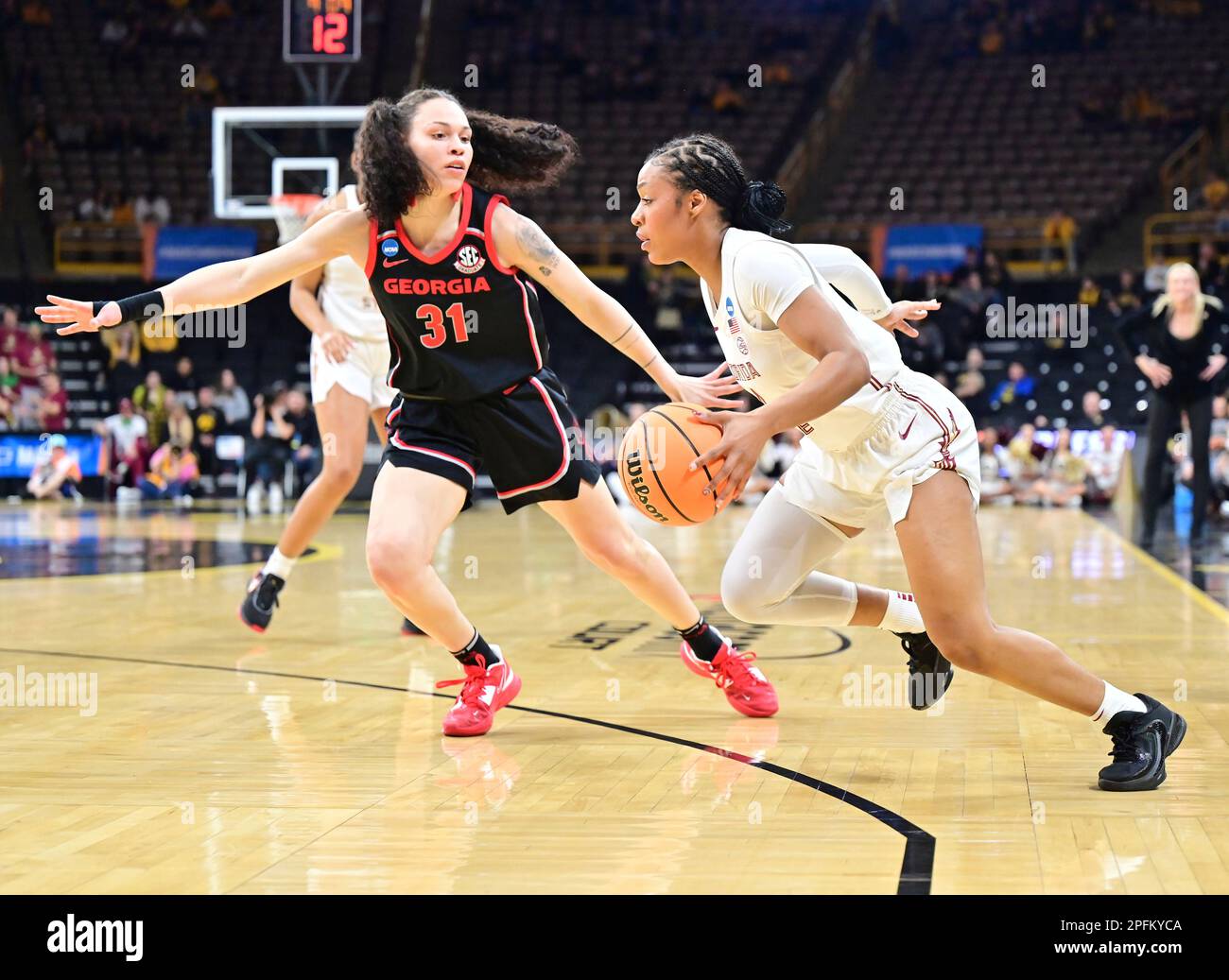 IOWA CITY, IA - MARCH 17: Florida State Seminoles guard Sara Bejedi (4 ...