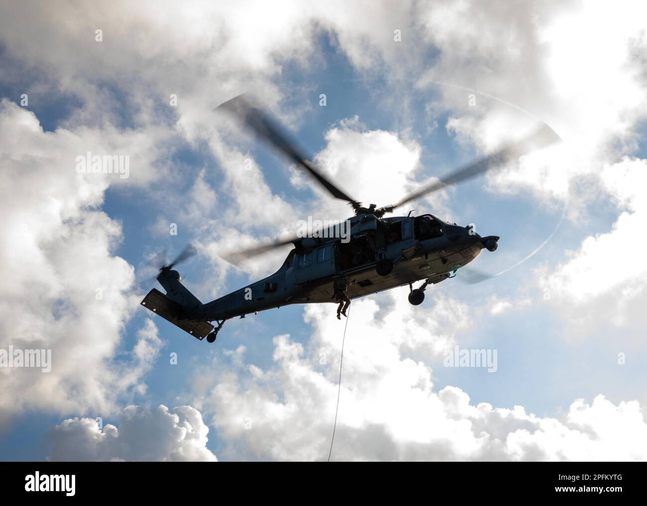 Us special forces helicopter rappel hi-res stock photography and images ...