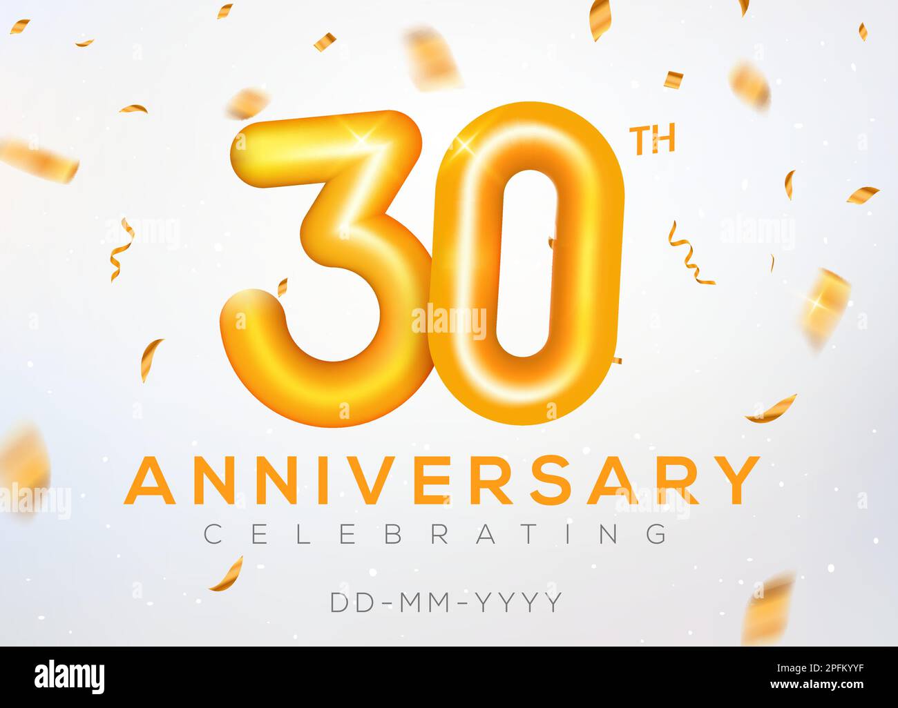 Celebrating 30 Years Vector