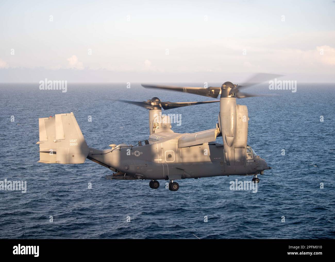 230302-N-FM230-1068 ADRIATIC SEA (Mar. 2, 2023) A U.S. Air Force CV-22 ...