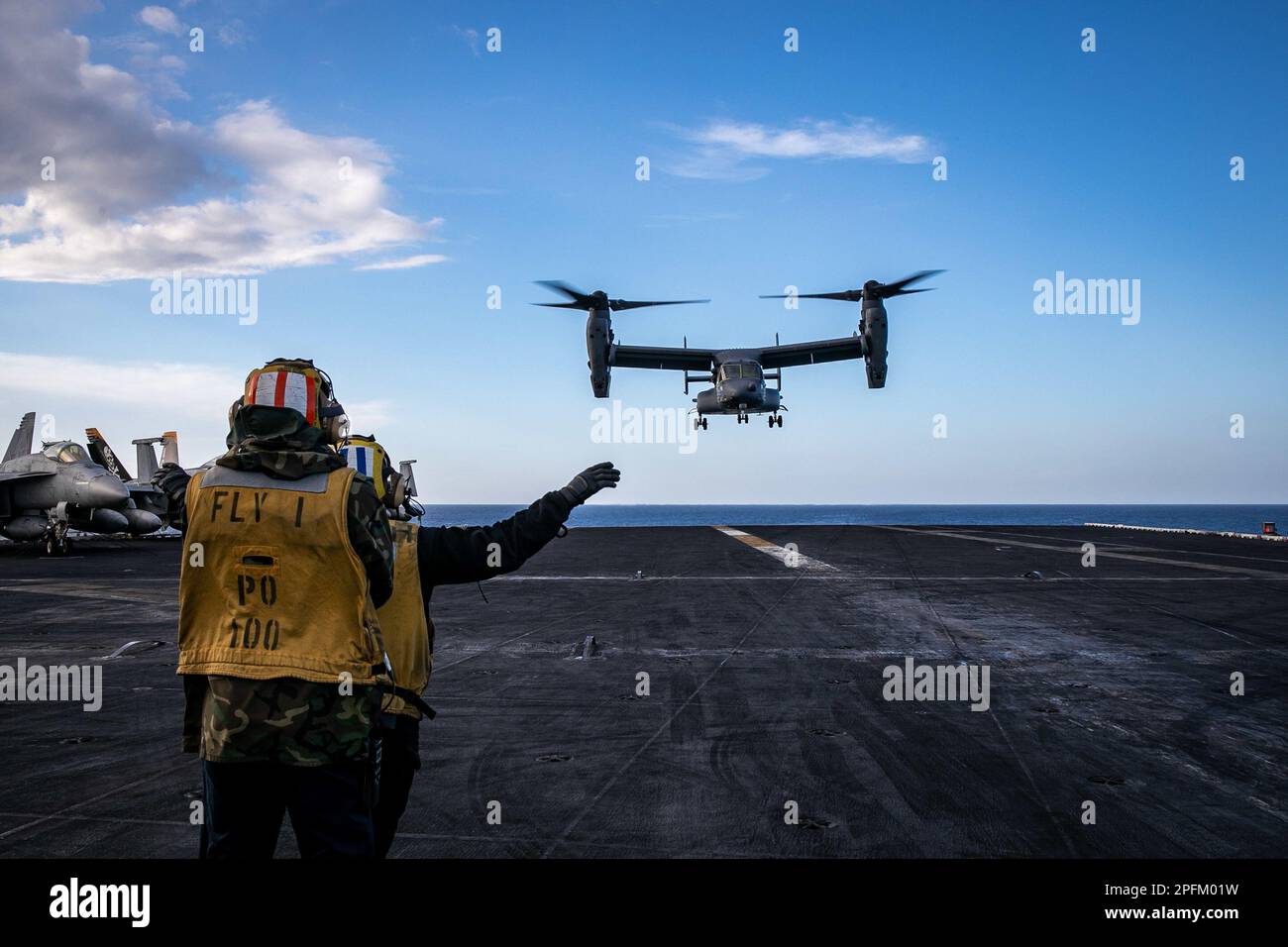 230302-N-EL850-1684 ADRIATIC SEA (March. 2, 2023) A CV-22 Osprey ...