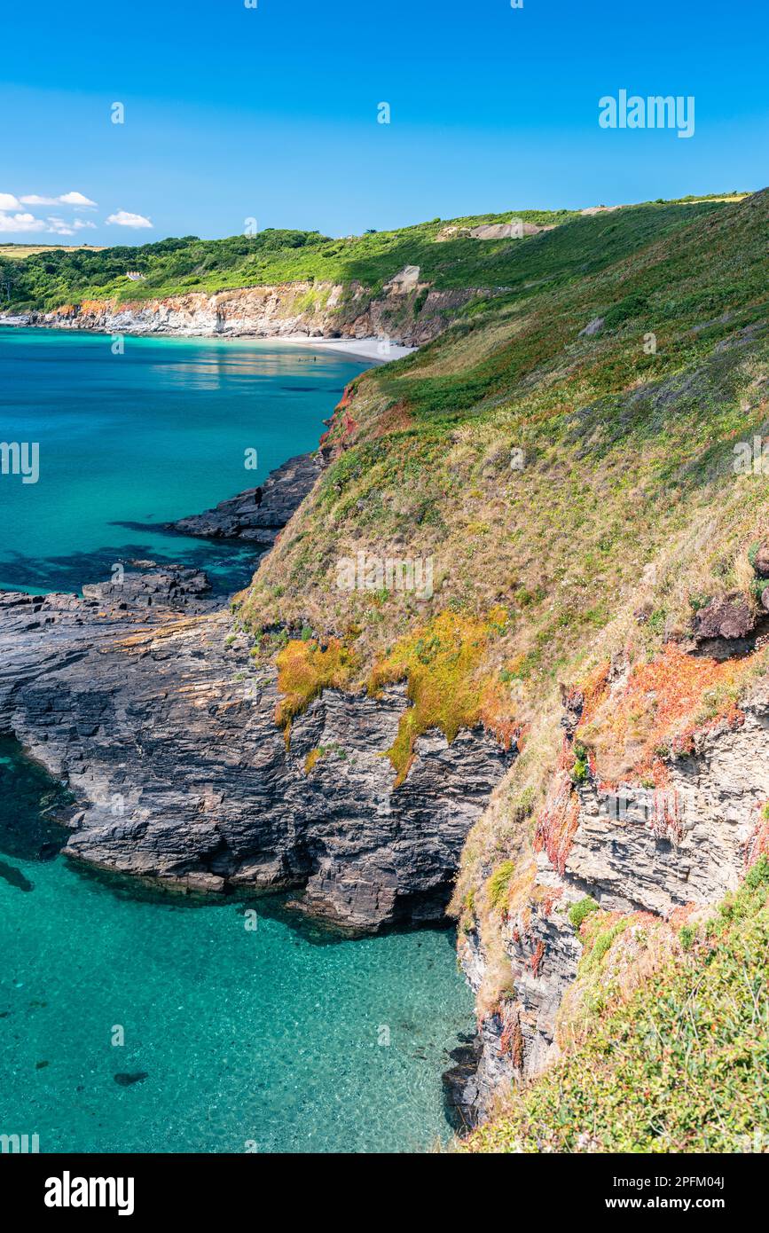South west coast path england rough sea hi-res stock photography and ...