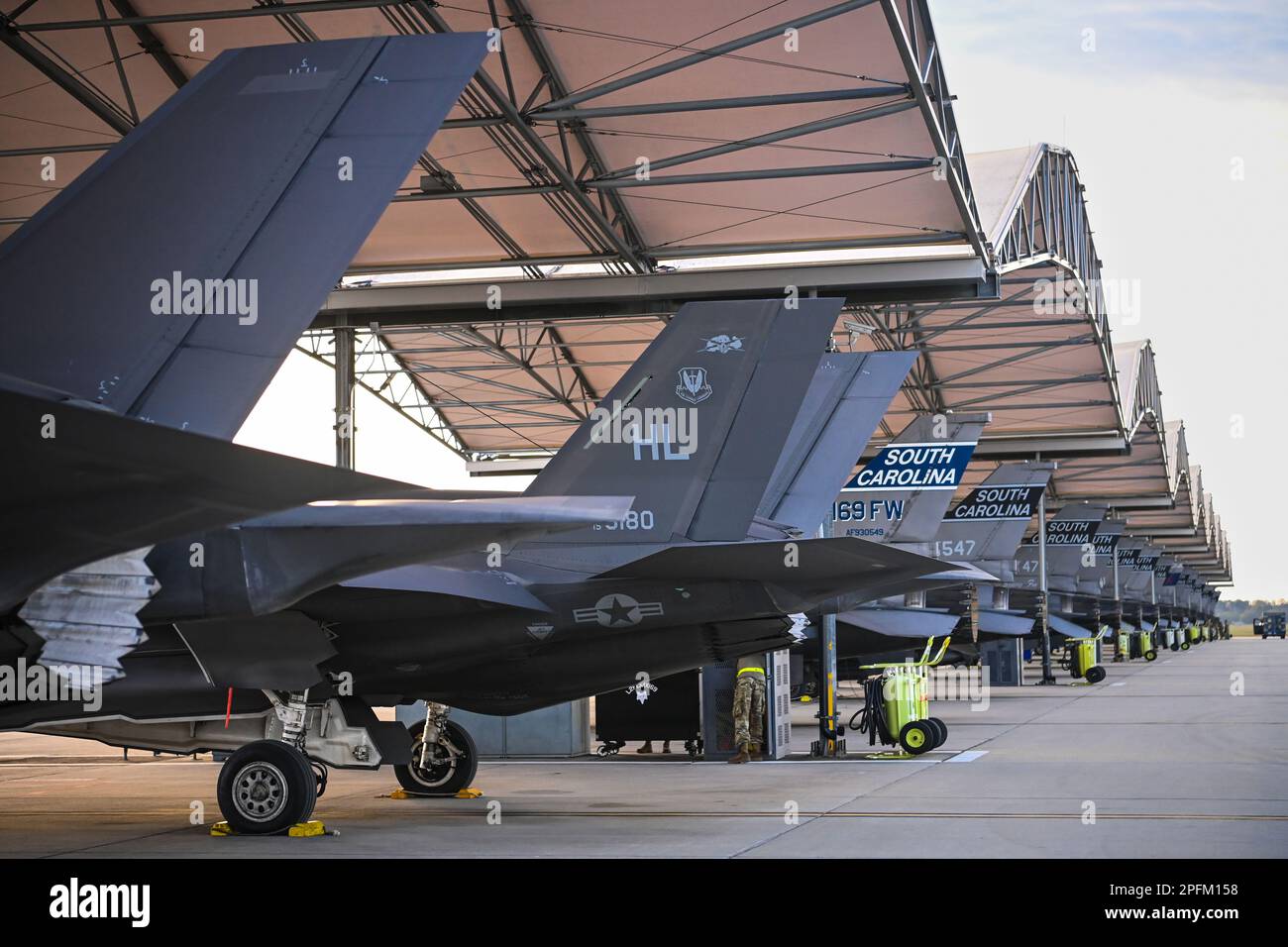 U.S. Air Force F-35 Lightning II fighter jets from the 388th Fighter ...