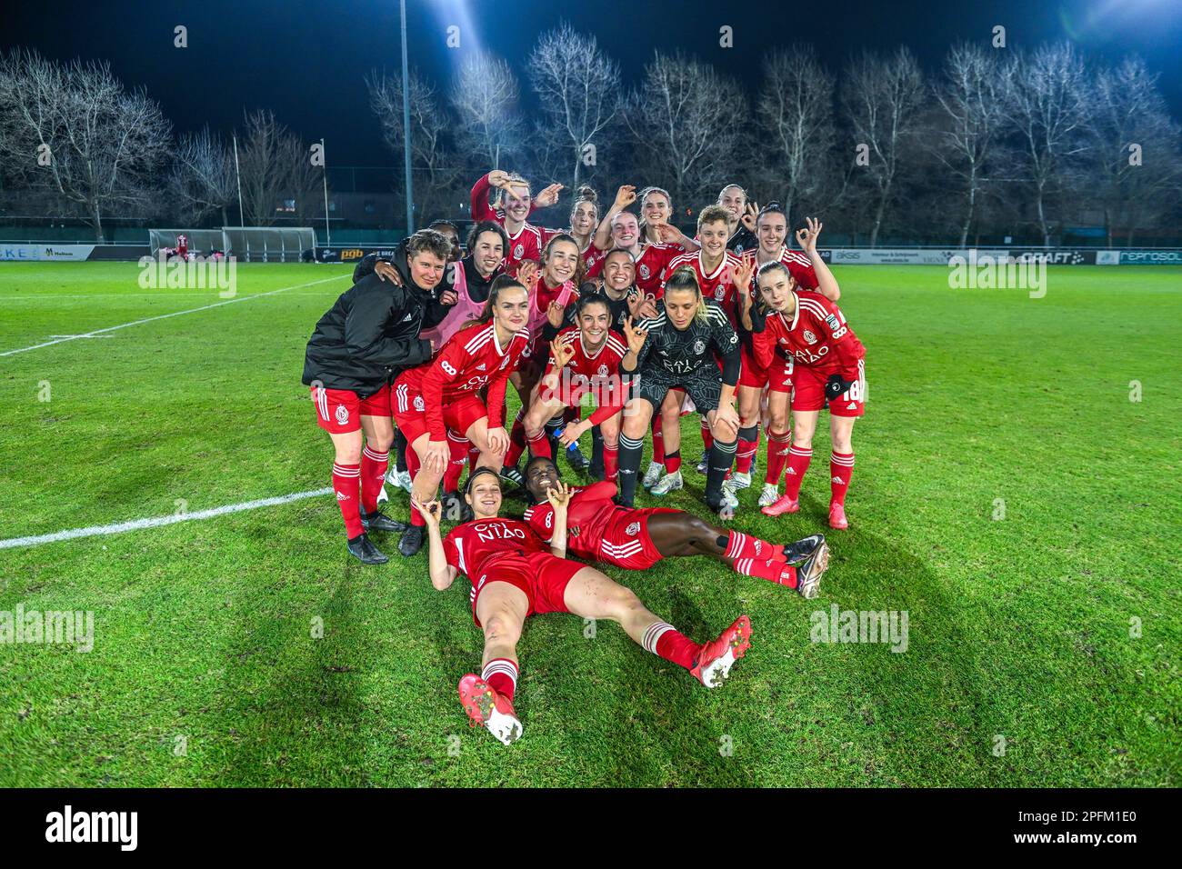 Team Standard pictured after a female soccer game between AA Gent ...