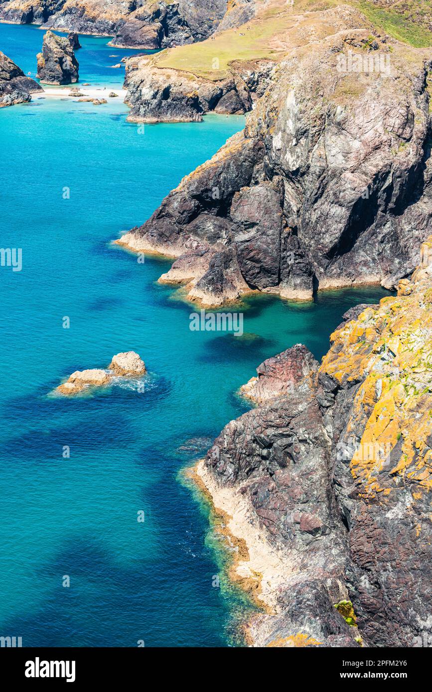 Kynance Cove and Asparagus Island, Cornwall, England Stock Photo - Alamy