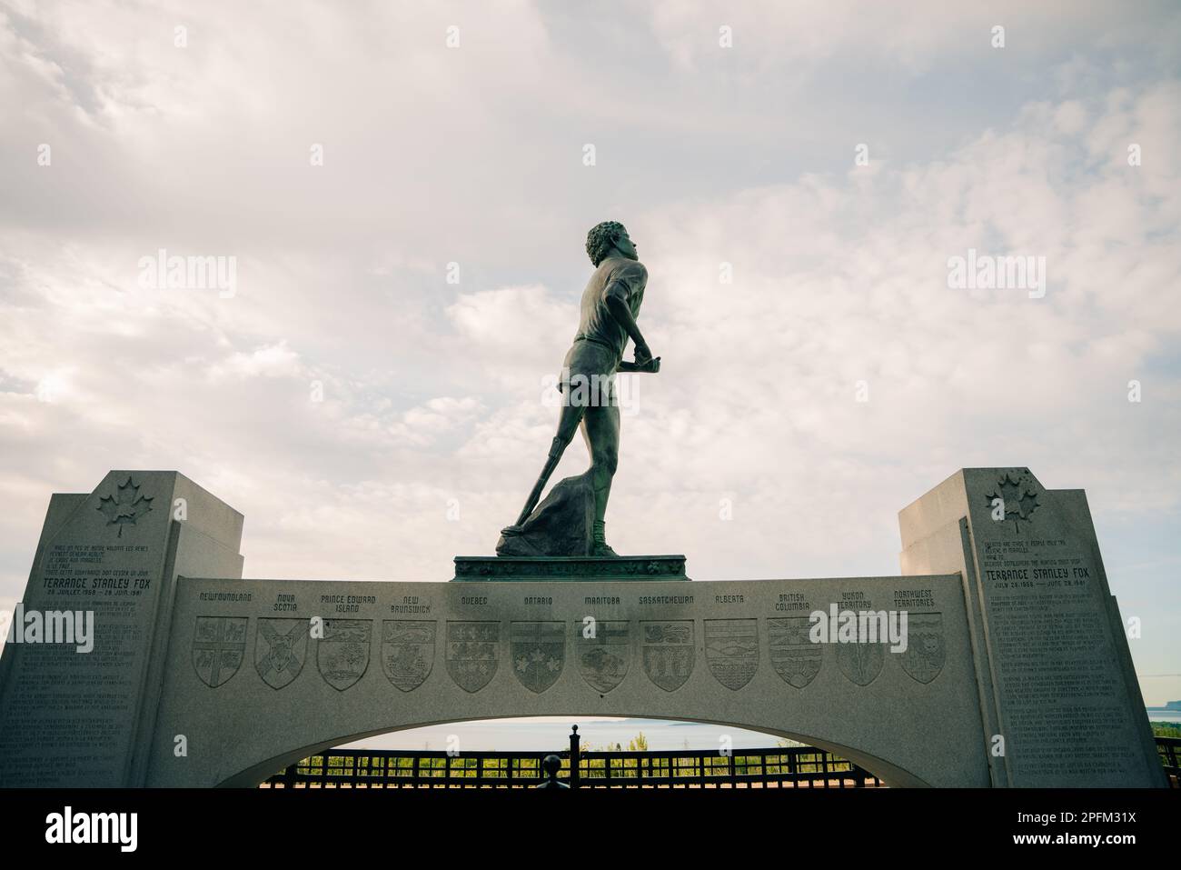 Thunder Bay, Ontario, Canada -2022: Terry Fox Monument, public monument ...
