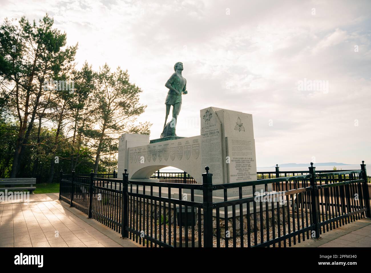 Thunder Bay, Ontario, Canada -2022: Terry Fox Monument, public monument ...